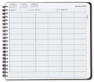 TIME25 TimeScan 2 Column Wirebound Book 15 Minute Interval 7am-6pm – 5Forms